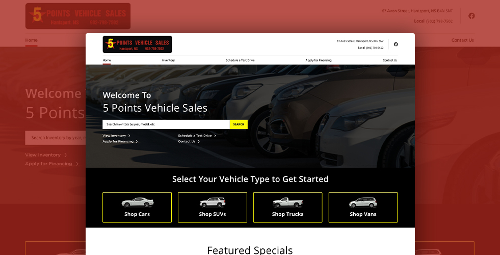 5 Point Vehicle Sales | Used Vehicle & Financing in Hantsport, NS