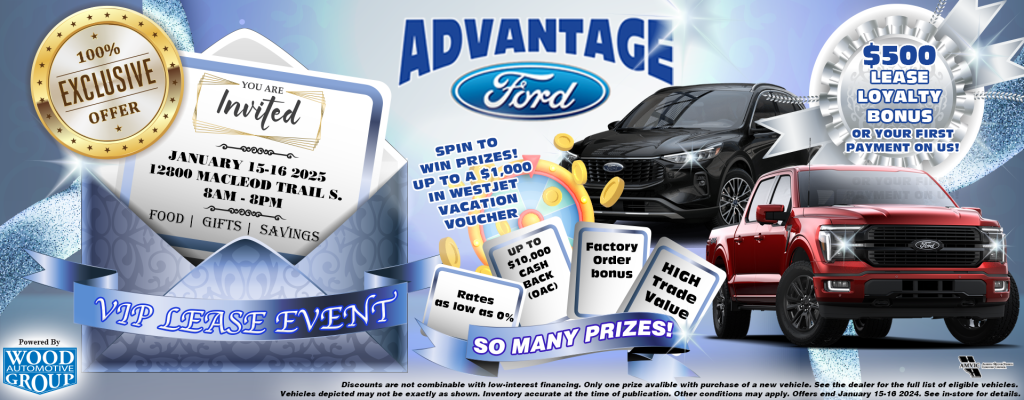 VIP Lease Event - January 15-16, 2025 - Advantage Ford