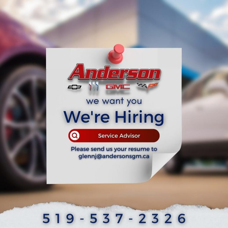 Career Opportunity - Gord Anderson Automotive Group Inc.