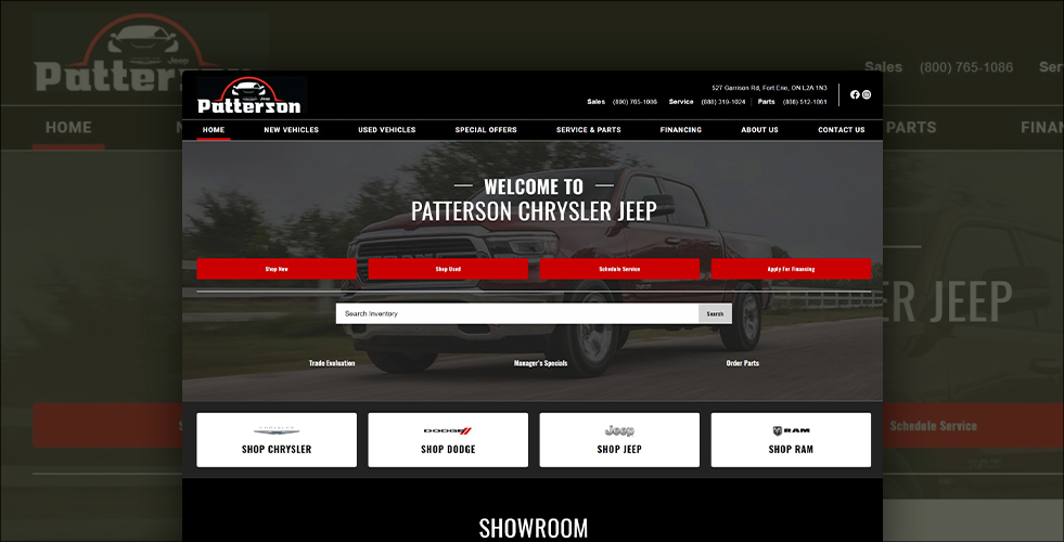Patterson Chrysler: New & Used Vehicle Dealer | Fort Erie, ON