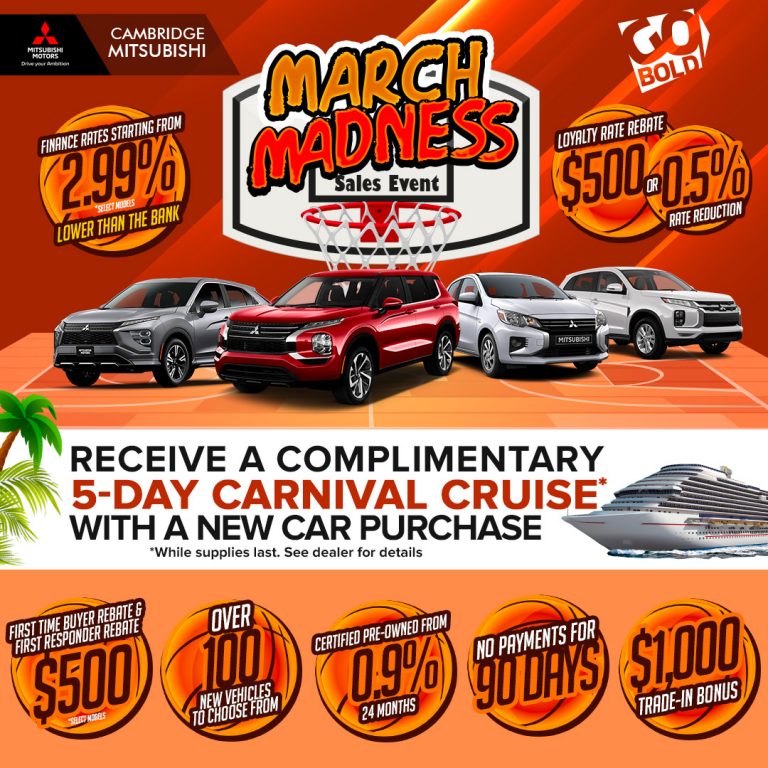 March Madness Sales Event - Cambridge Mitsubishi