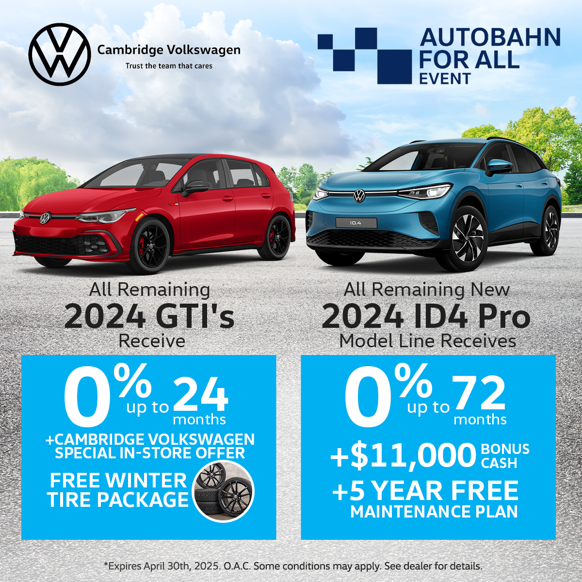 2024 ID4 & 2024 GTI - Cambridge Volkswagen