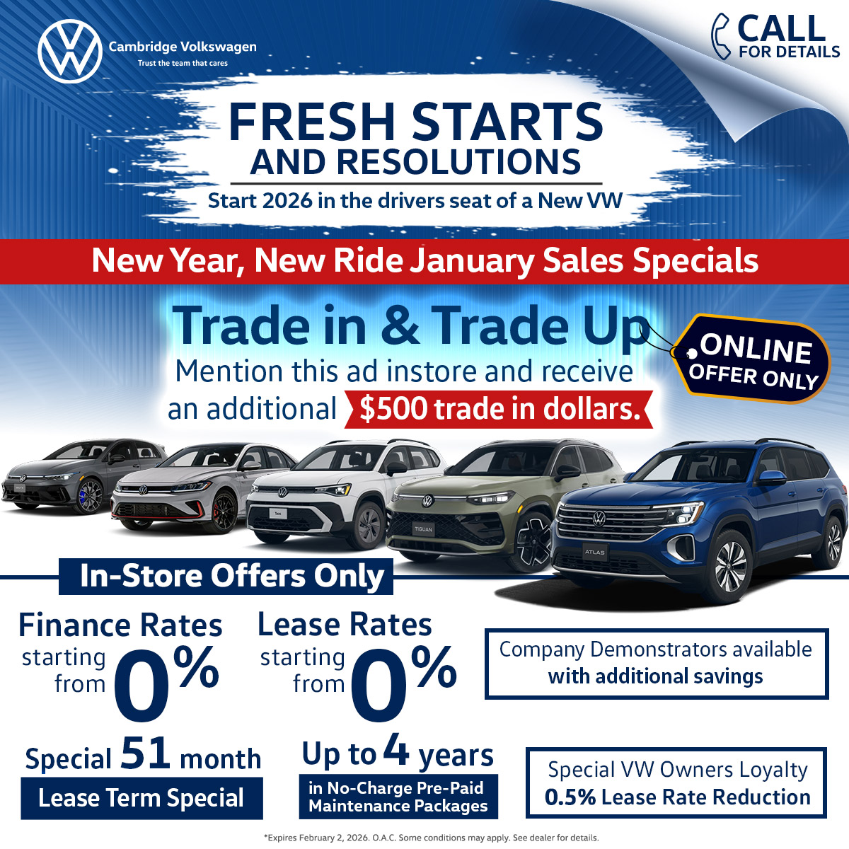 Trade In & Trade Up - Online Offer Only - Cambridge Volkswagen