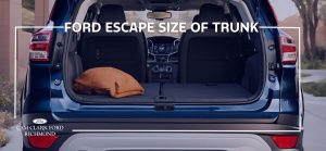 Ford Escape Trunk Size: Dimensions and Cargo Space Explained
