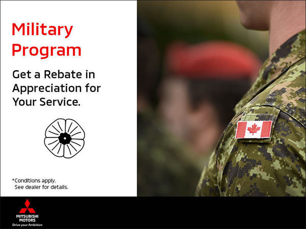 Military Program - Cranbrook Mitsubishi