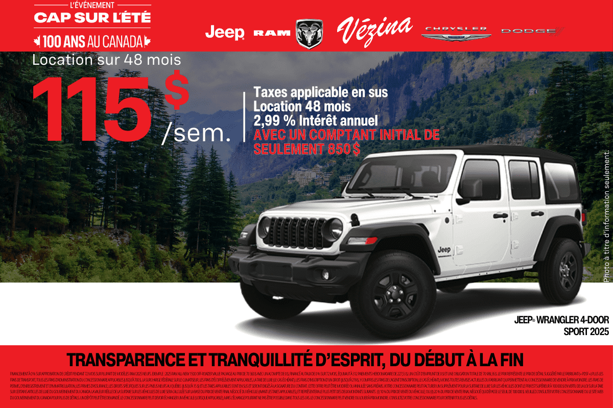 Vezina Chrysler Dodge Jeep Ram : Concessionnaire neufs et d'occasion ...