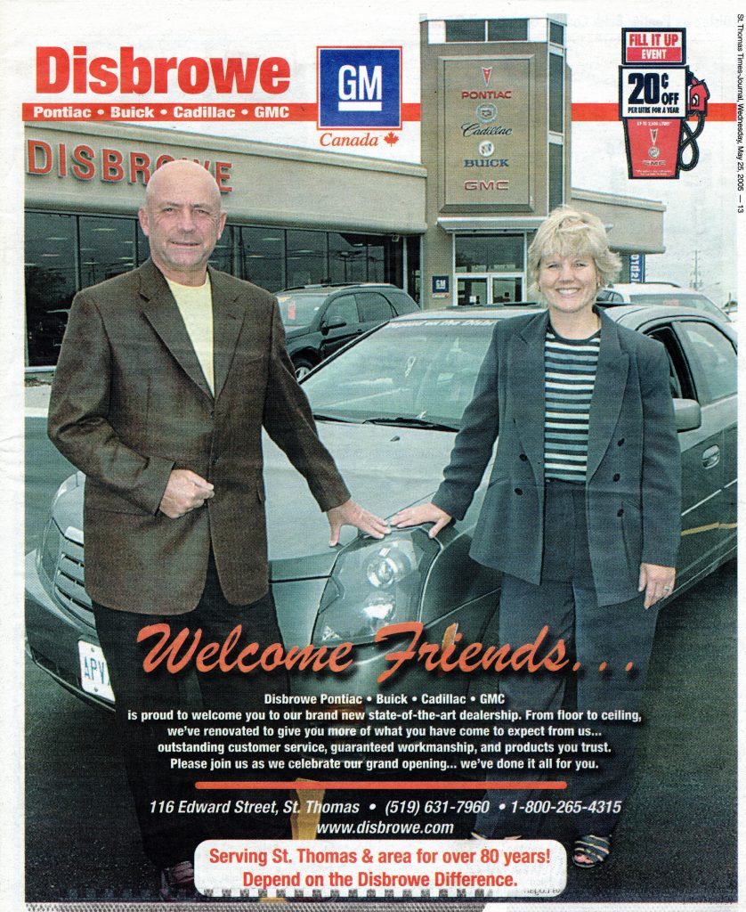 Disbrowe Celebrates 100 Years - #St. Thomas Proud - Disbrowe Chevrolet