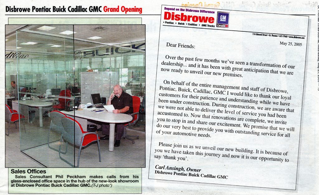 Disbrowe Celebrates 100 Years - #St. Thomas Proud - Disbrowe Chevrolet