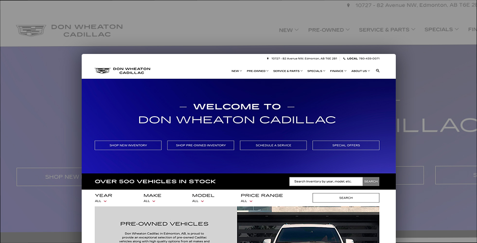 Don Wheaton Cadillac: New & Used Dealer | Edmonton, Alberta