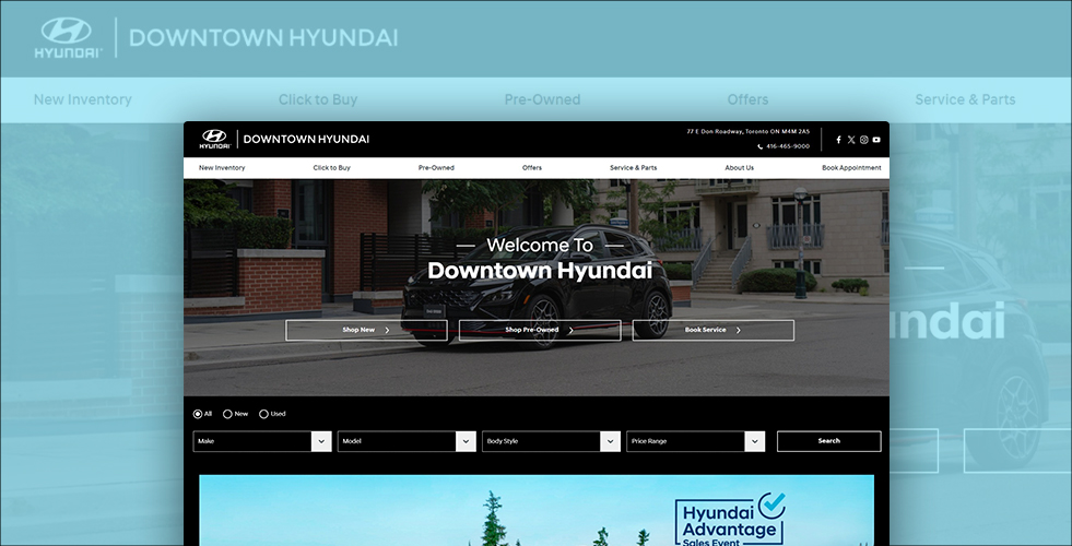 Downtown Hyundai: New & Used Dealer | Toronto, Ontario