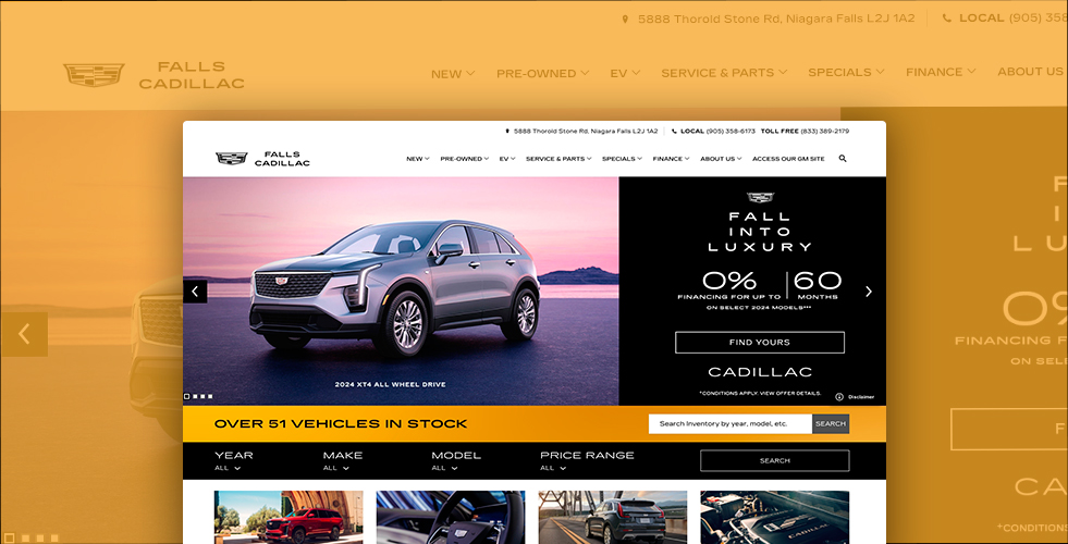 Falls Cadillac: New & Used Dealership | Niagara Falls, ON