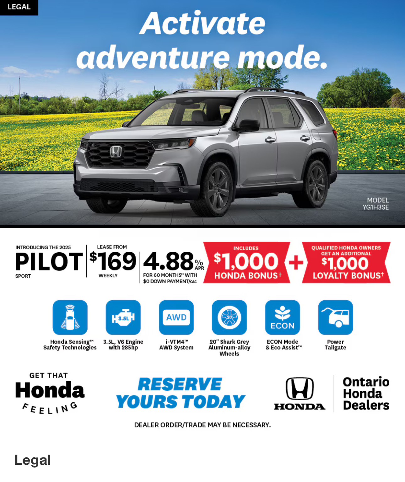 Our Honda Specials | Hanover Honda in Ontario