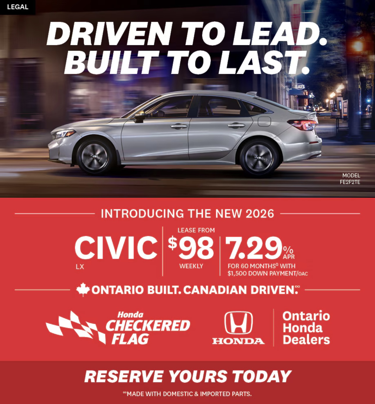 Our Honda Specials | Hanover Honda in Ontario