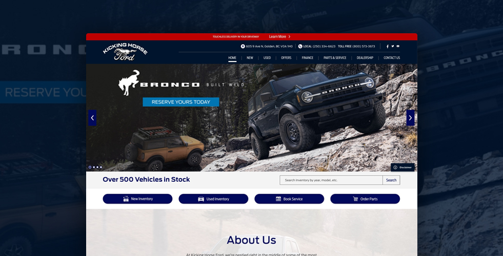 Kicking Horse Ford / Golden, BC / Columbia Valley