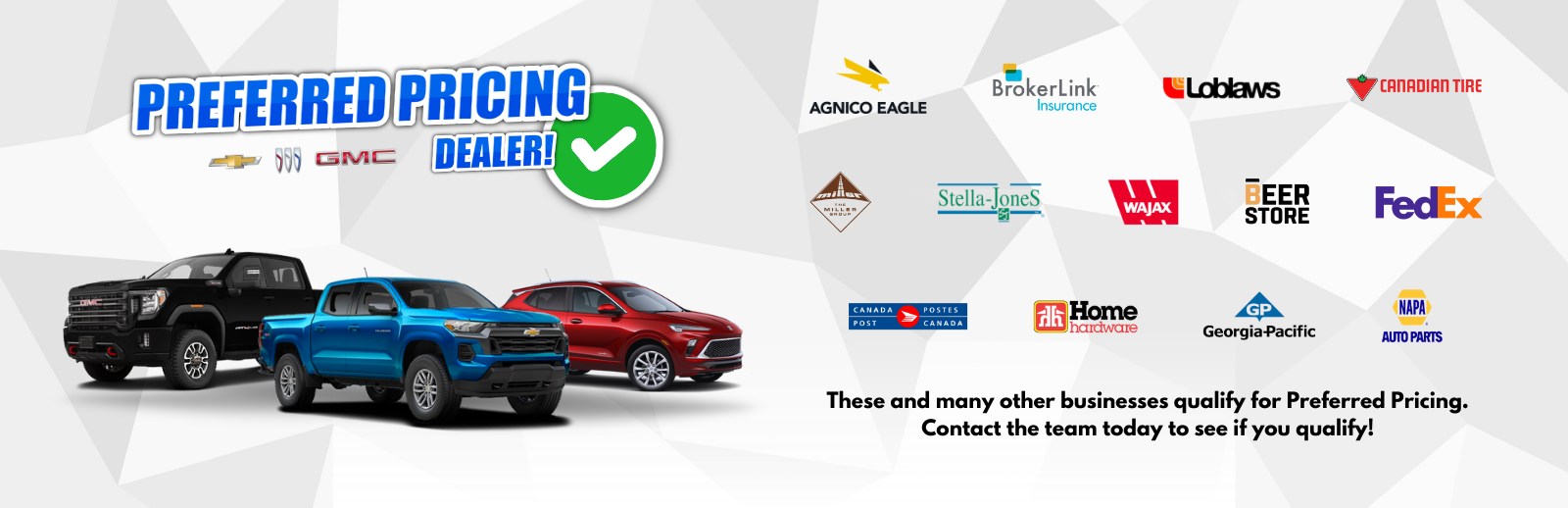 Preferred pricing - Lake Shore Motors Ltd.