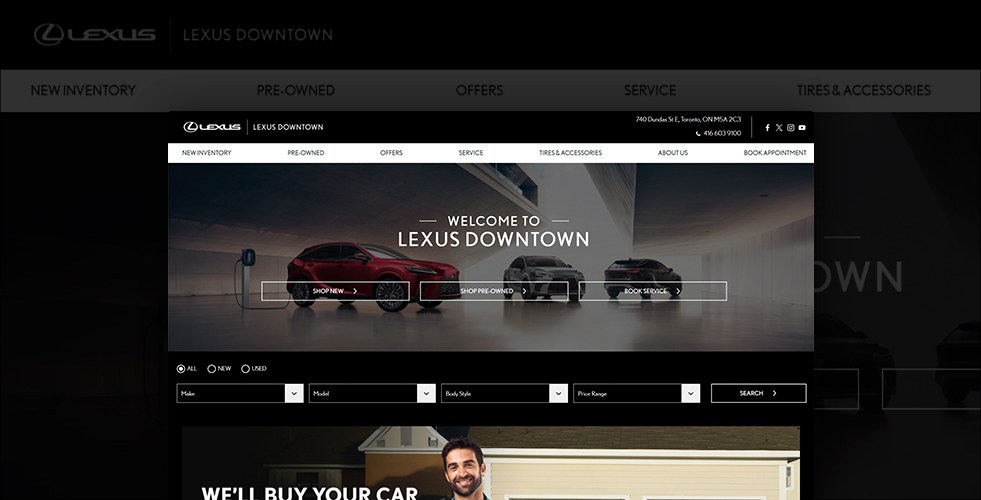 Lexus Downtown: New & Pre-Owned Dealership | Toronto, Ontario