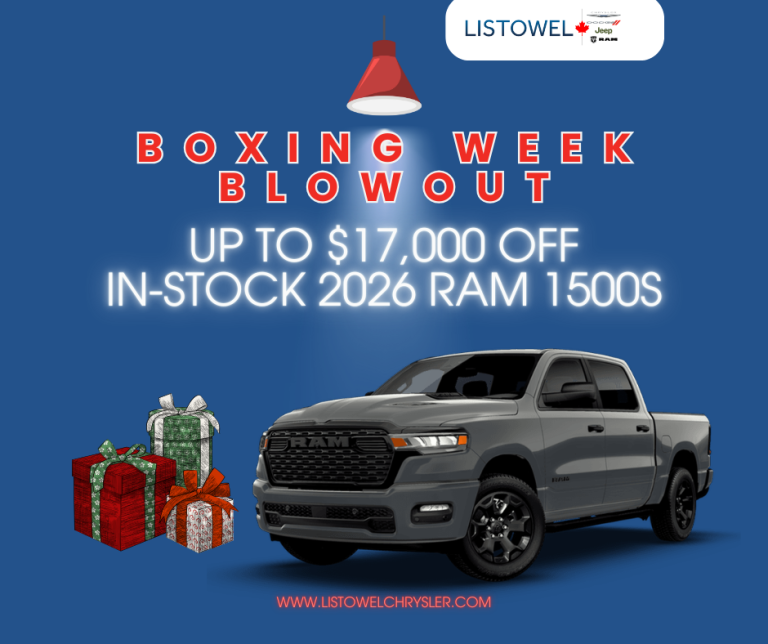 Boxing Week Blowout - Listowel Chrysler Dodge Jeep RAM
