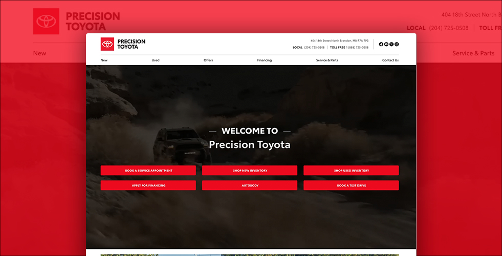 Precision Toyota: New & Used Toyota Dealer | Brandon, Manitoba