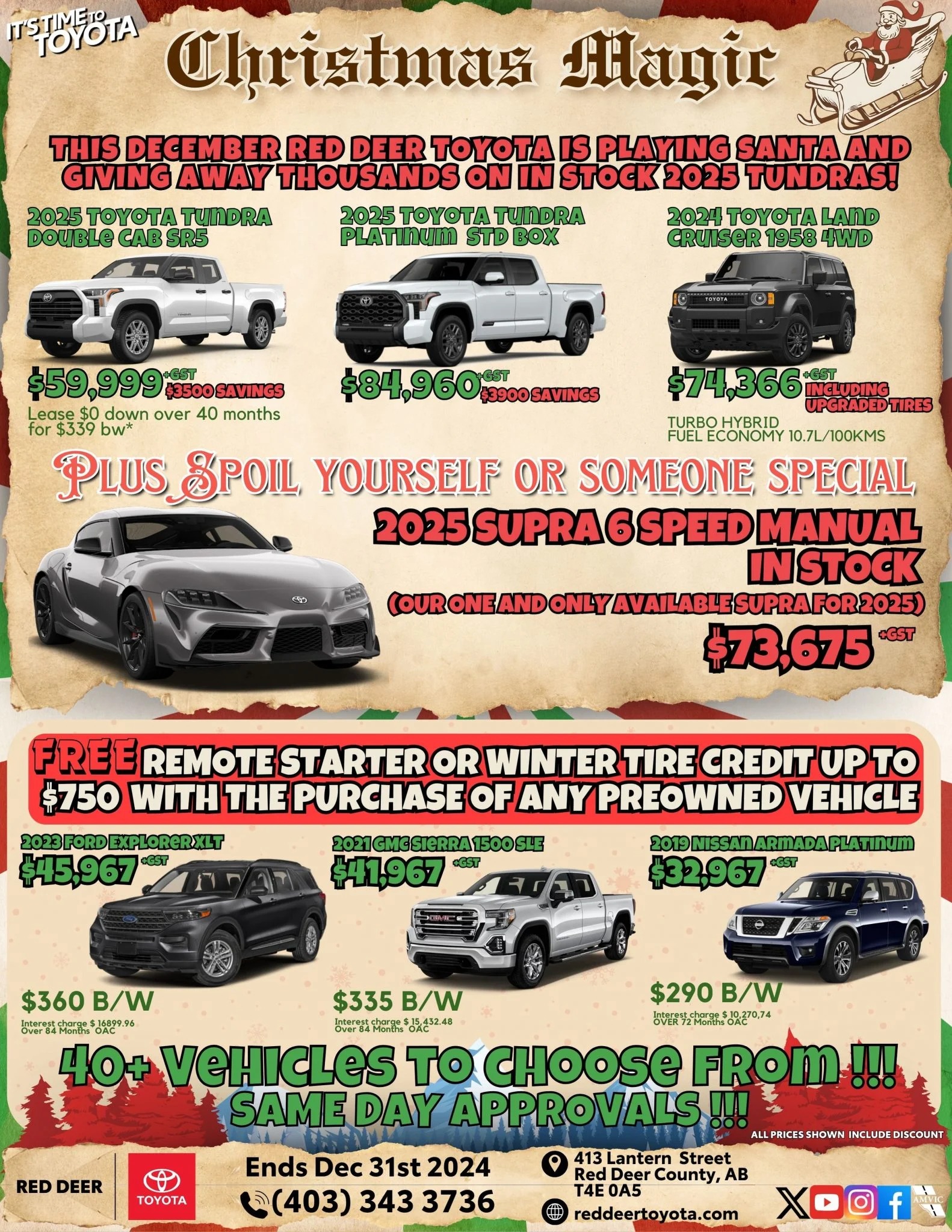 Our Latest Promotions | Red Deer Toyota in Alberta