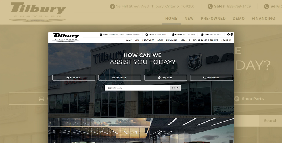 Tilbury Chrysler: Certified New & Used Dealer | Ontario