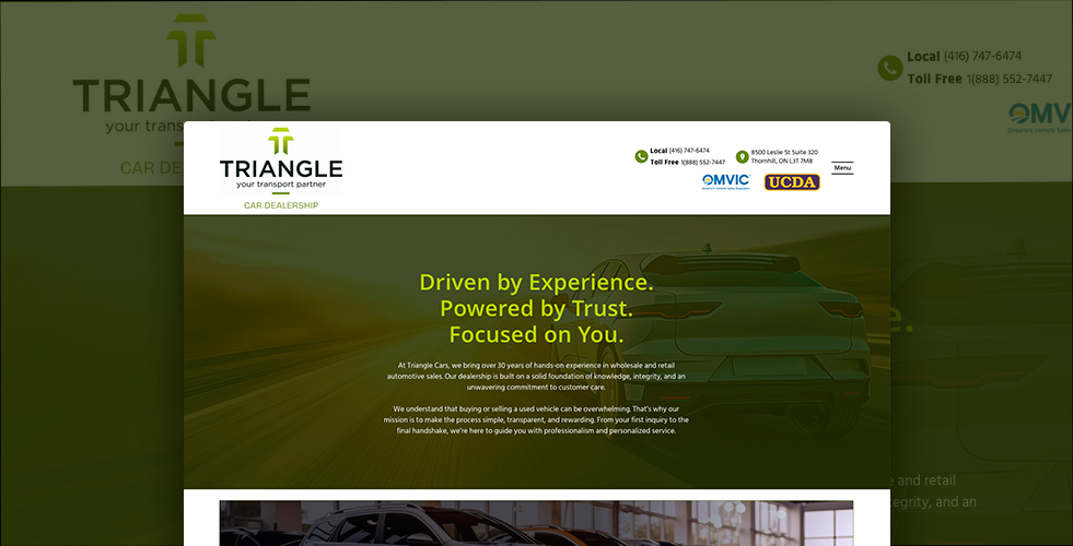 Triangle Cars: Automotive Sales | Thornhill, Ontario